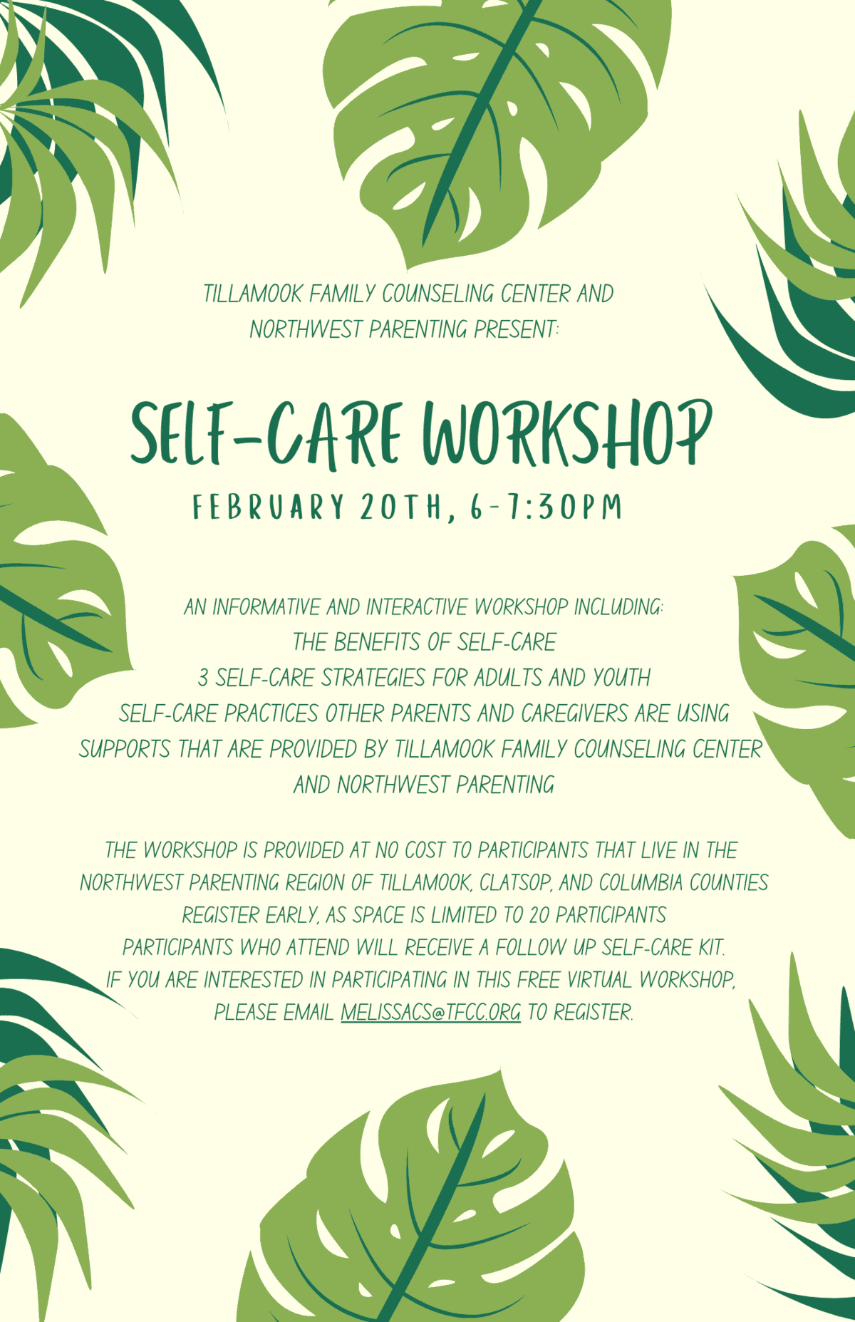 Give Yourself the Gift of Self-Care: FREE Self-Care Workshop Online Feb ...