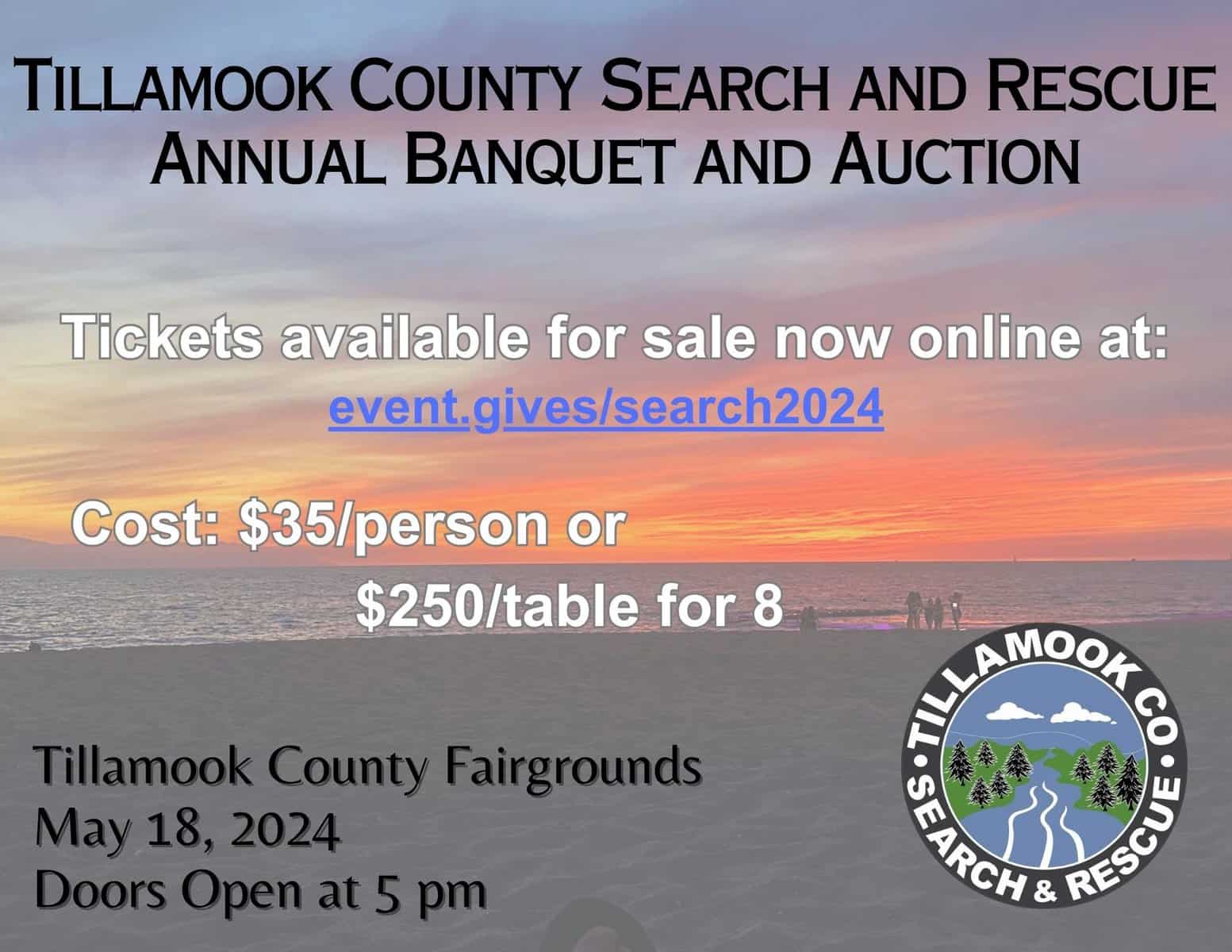 Tillamook County Sheriff’s Office Ready for Search & Rescue Banquet Sat ...