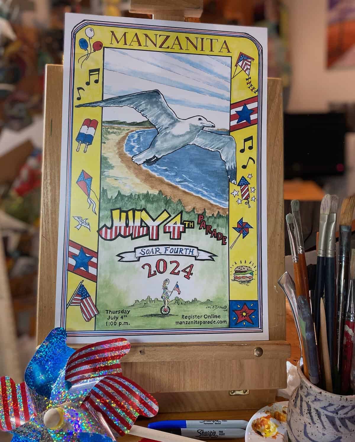 MANZANITA 4th of July Parade Posters Available at Manzanita Farmers ...