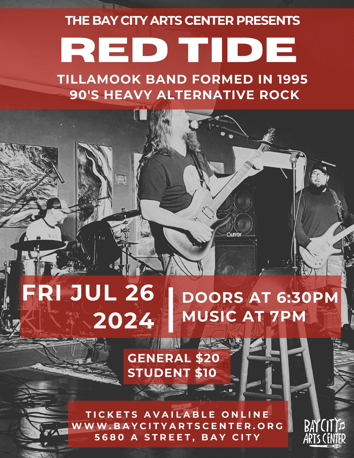 Red Tide Returns to Bay City Arts Center for an Electrifying Concert on ...