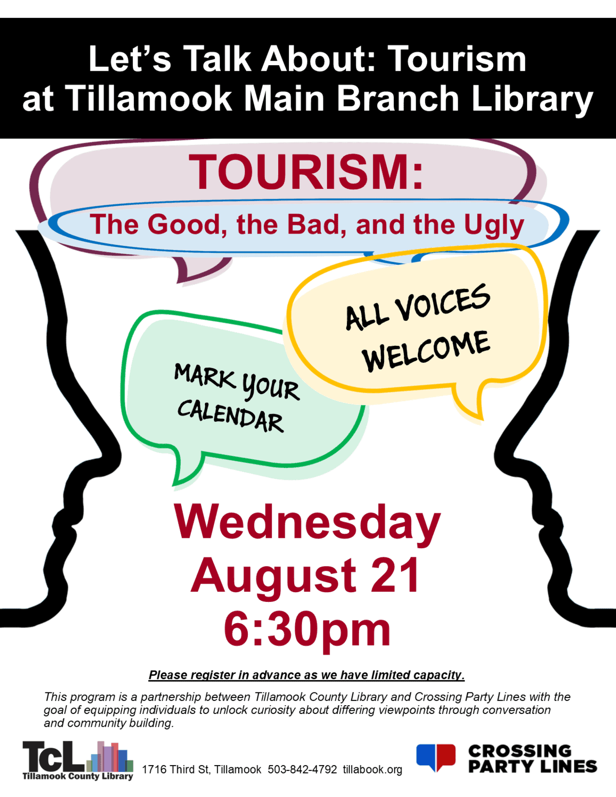 Let’s Talk About It: Tillamook County Library to host community input ...