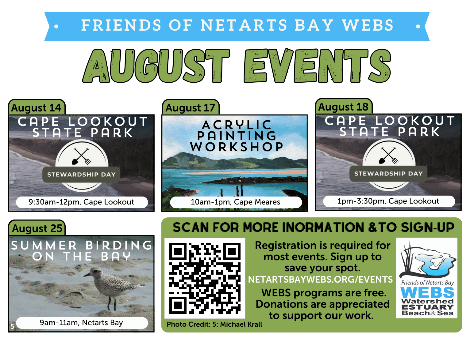 More fun, educational events in August with Friends of Netarts Bay ...