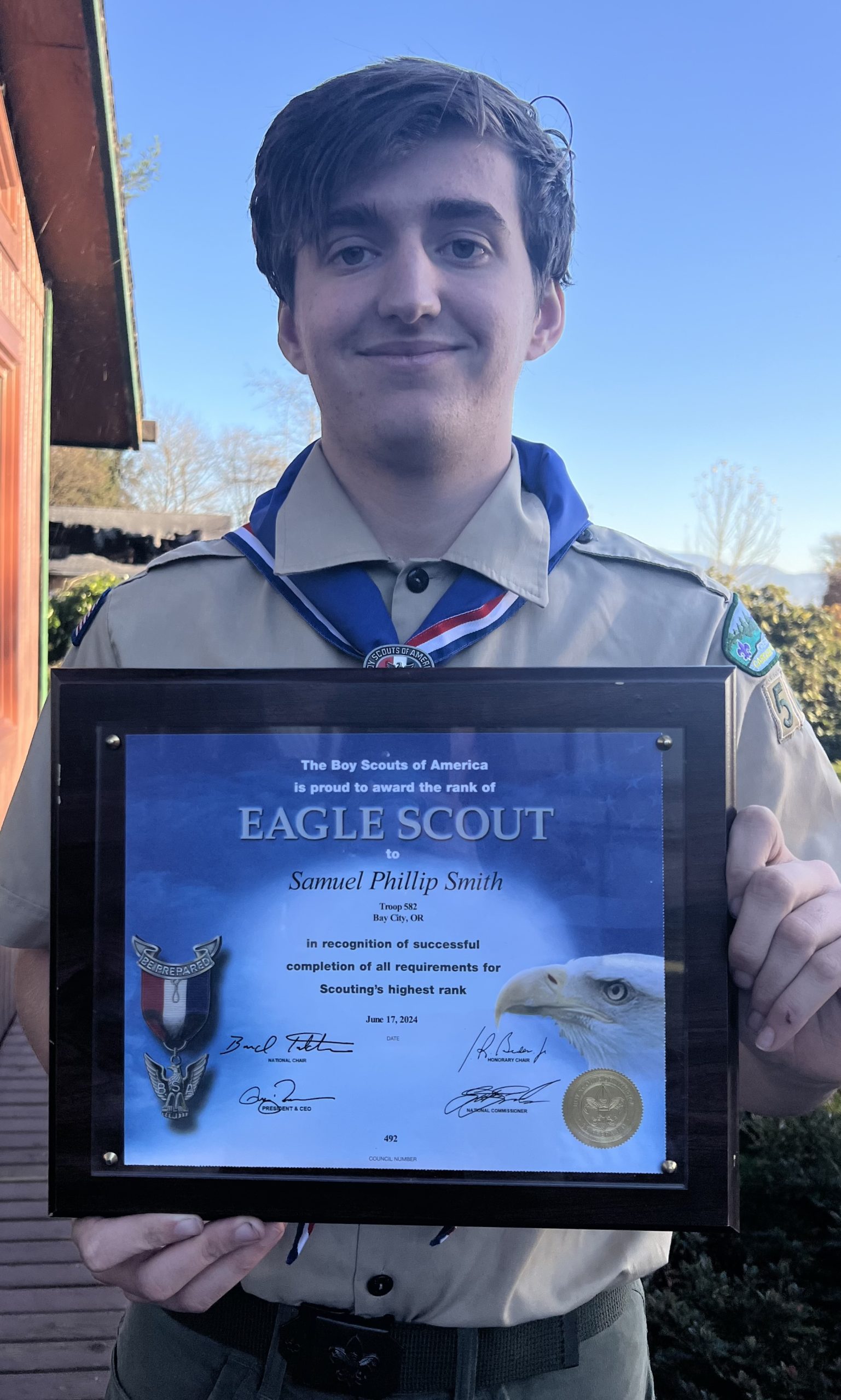 Samuel Smith Achieves Prestigious Eagle Scout Ranking – Tillamook ...