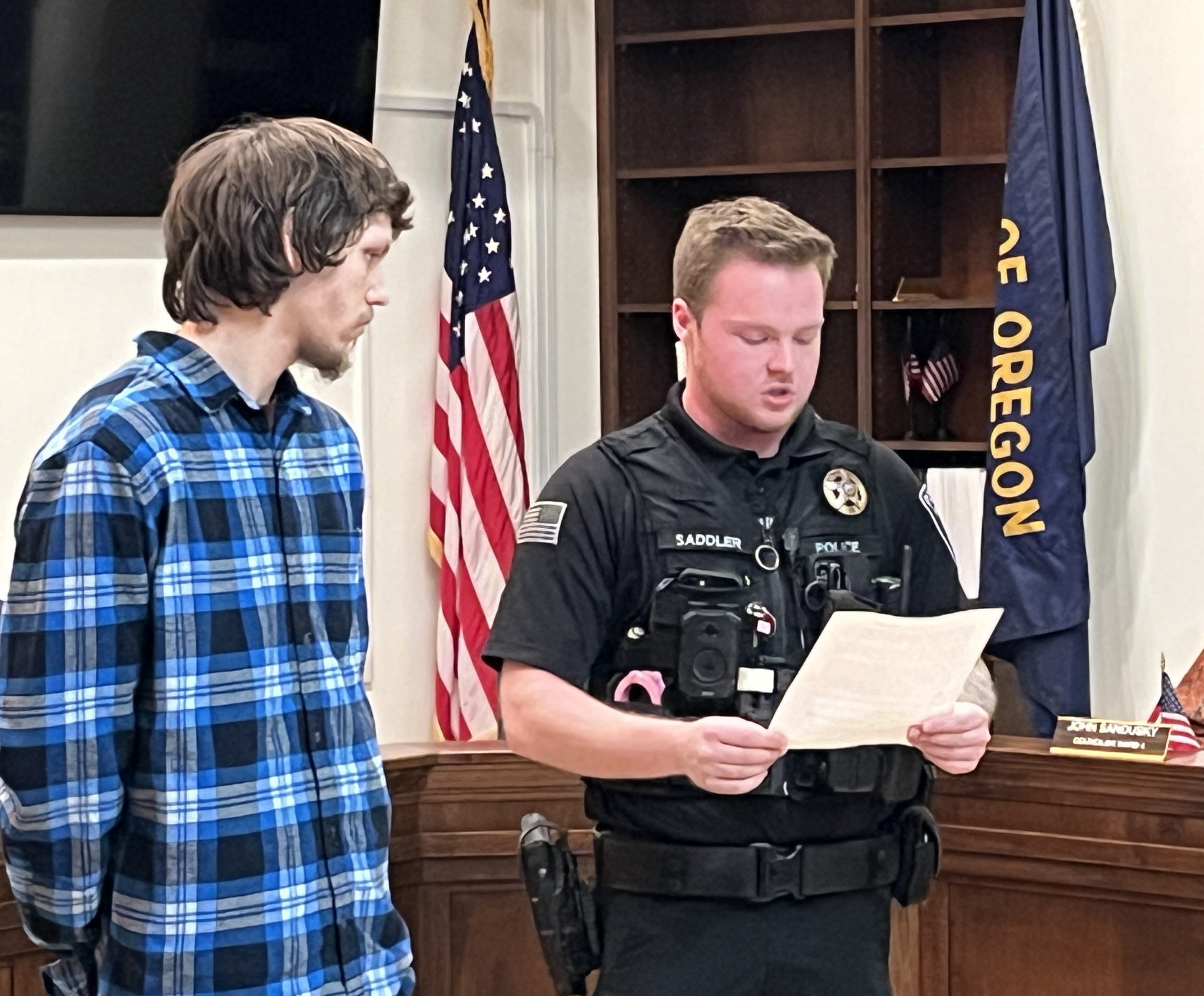 TILLAMOOK POLICE DEPARTMENT: Joe Steiger Honored with Life Saving Award ...