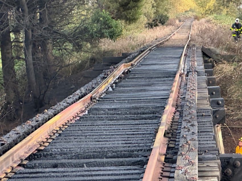Trestle Fire Oct. 8th in Tillamook Causes Severe Damage to Railroad ...