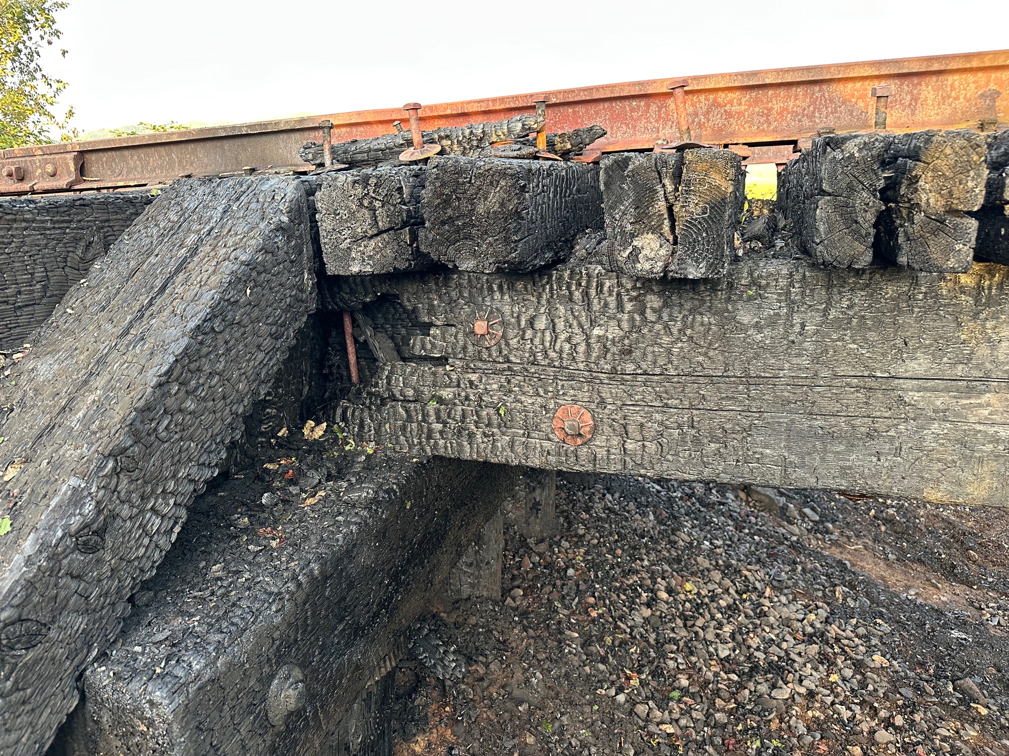Trestle Fire Oct. 8th in Tillamook Causes Severe Damage to Railroad ...