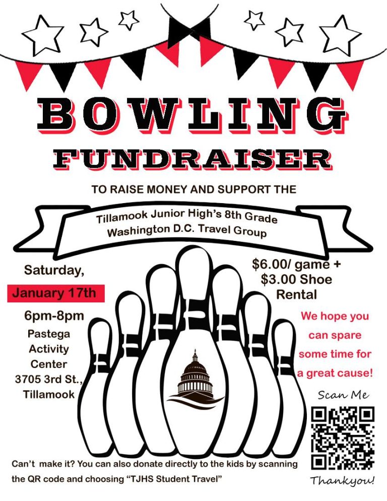 Strike Up Some Fun for a Great Cause! Tillamook Junior High 8th Graders ...