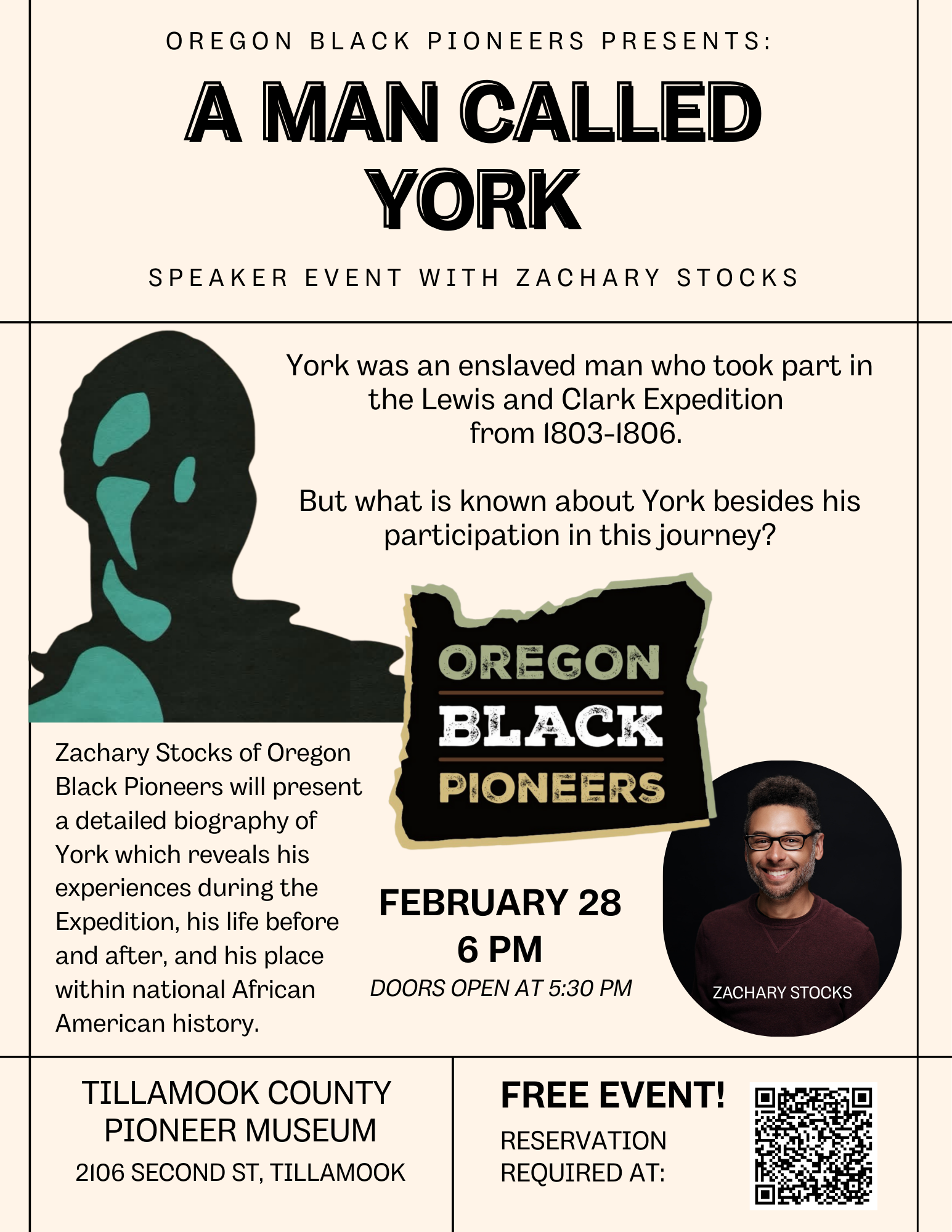 “A Man Called York” Oregon Black Pioneers presentation at Tillamook ...